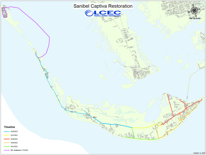 Projected timeline provided for power restoration to islands - SANIBEL ...